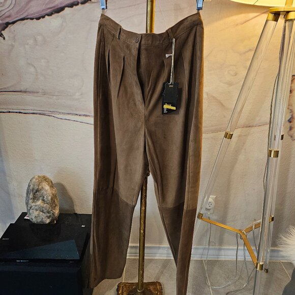 Anne Klein | Pants & Jumpsuits | Vintage Anne Klein Ii Faux Suede Pants ...